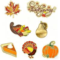 China Custom metal hat pins and enamel brooches for clothes decoration from a fashion pin manufacturer. for sale