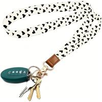 China Keychain Lanyard Holder Cute Long Golden Clasp For Keys Wallet ID Badge Women Wholesale for sale