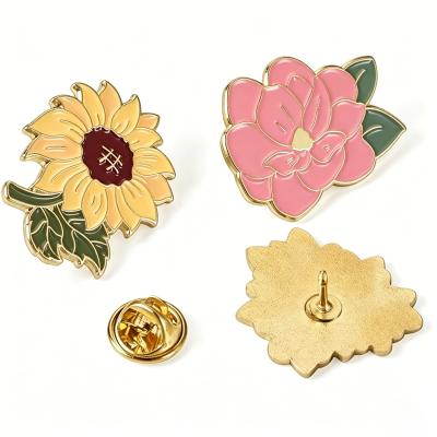 China Custom hard or soft enamel metal lapel pins from factory direct wholesale for decorative jerseys and clothes. for sale