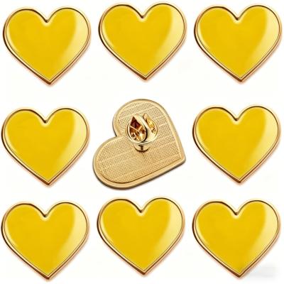 China Custom enamel lapel pins wholesale with gold plating and cute design are metal emblems from a badge maker. for sale