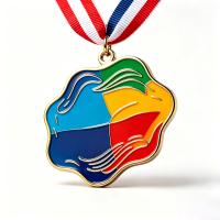 China Custom gold or silver plated zinc alloy and bronze sports medals for wholesale. for sale