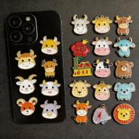 China Arabic Engraved Soft Enamel Custom Metal Phone Sticker for Cultural Gifts and Phone Decor for sale