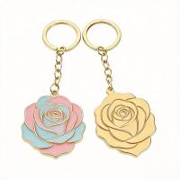 China Custom 3D keychain in metal alloy with soft/hard enamel and UV print for wholesale fashion. for sale