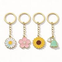 China Personalized Custom Keychain with Health Positive Reminder Sandblast Backside and Hard Enamel Finish for sale