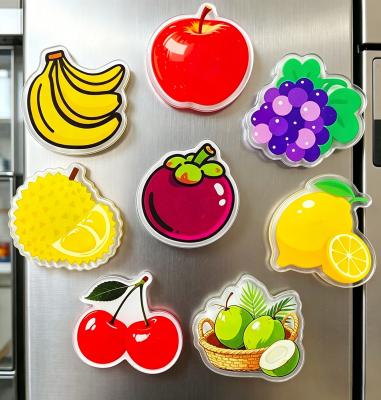 China Magnetic Fridge Sticker Custom Acrylic Strong Magnetic Sizes Shapes Wholesale for sale