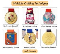China Marathon Medal Custom 3D Zinc Alloy Running Race With Ribbon OEM Wholesale for sale