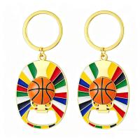 China 3D Enamel Custom Logo Zinc Alloy Keychain Bottle Opener for Promotional Gifts for sale