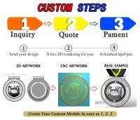 China Custom Sports Medal Zinc Alloy Gold Silver Plated with Custom Logo for Award Ceremonies for sale