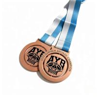 China Custom Shape Gold Silver Copper Painted Race Medals with Zinc Alloy Material for Sports Awards for sale