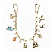 China Custom Logo Zinc Alloy Keychain with Soft Enamel Finish for Bag Charms and Gifts for sale