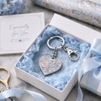 China Custom Logo Durable Metal Keychain with Sandblast Finish for Promotional Gifts and Bag Charms for sale