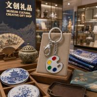 China Custom Logo Durable Metal Keychain with Sandblast Finish for Promotional Gifts and Bag Charms for sale
