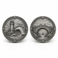 China Custom Zinc Alloy Challenge Coins with 6-8cm Diameter and Gold Plating for Corporate Recognition for sale