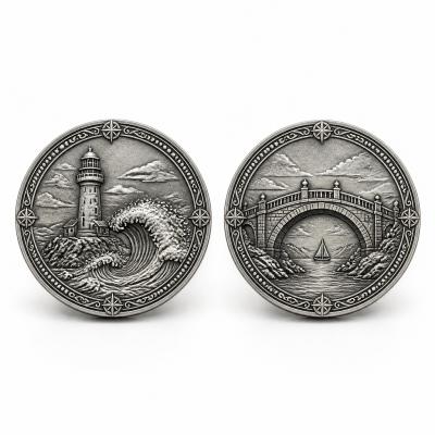 China Custom Zinc Alloy Challenge Coins with 6-8cm Diameter and Gold Plating for Corporate Recognition for sale