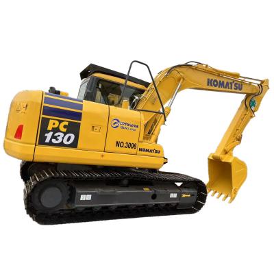 China Used Komatsu PC130 Excavator Operating Weight 13T Medium Construction Equipment for sale
