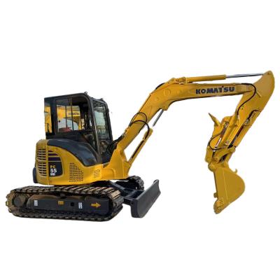 China PC55MR Used Komatsu Excavator Mini Digger With Thumb 5ton Homeuse for sale