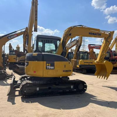 China 8 Ton Used Komatsu PC78US-6 Mini Excavator with 0.34 m3 Bucket Capacity for sale