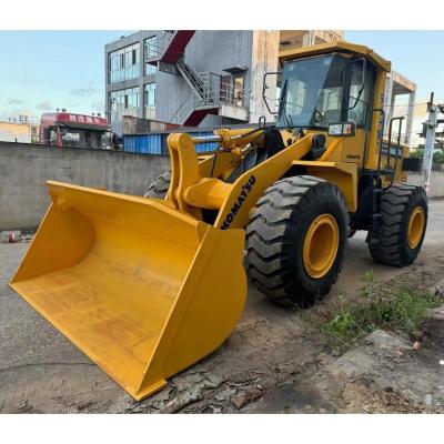 China Weight 18000kg Komatsu Wheel Loader Displacement 6.7L with 7.19m Turning Radius for sale