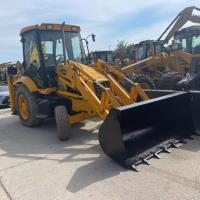 China Original Paint JCB 3CX Backhoe Loader 4 Wheels Drive For Excavation And Loading for sale
