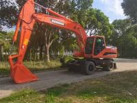 China Used Doosan DH210W-9 Wheel Excavator Second Hand Doosan DH210 wheel digger for sale