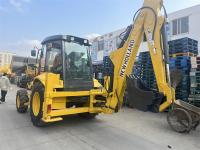 China Used New Holland LB95B-4PT Backhoe Loader with 4-in-1 Multipurpose Bucket, Pilot Controls, and ROPS/FOPS Enclosed Cab for sale