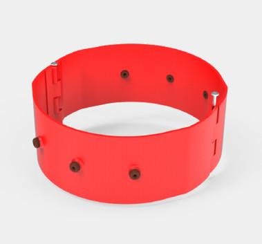 China Red Ductile Iron Stop Collar Well Casing Centralizers With A High Restoring Force for sale