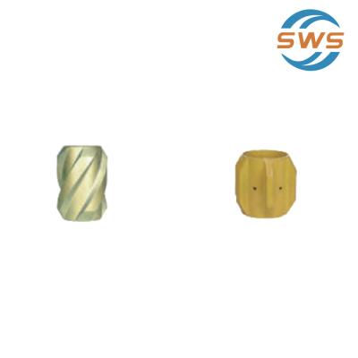 China Corrosion Resistant Coating Cementing Accessories Solid Rigid Centralizer for sale