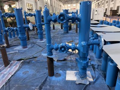 China 7'' API Casing LTC BTC Buckle Connected With Coated Single Plug Cementing Head With Wooden Packing 550KG for sale