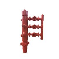China 9-5/8'' API Casing LTC BTC Buckle connected 35Mpa Working Pressure Double Plug Cementing Head for sale