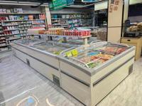 China Slide Door Auto Defrost Combined Display Chest Freezer for sale