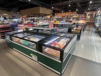 China Auto Defrost Commercial Combined Display Chest Freezer for sale