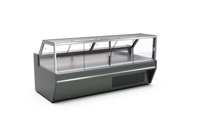 China Wheels Deli Display Refrigerator Chiller Temperature 2 to 8 Degrees Celsius Designed for Food Preservation in Retail and Catering for sale