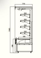 China Open Display Chiller for sale