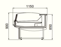China Frost - Free Meat Display Freezer for sale