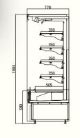 China Wind Curtain Open Showcase Chiller for sale