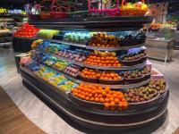 China Island Refrigerated Open Showcase Chiller for sale