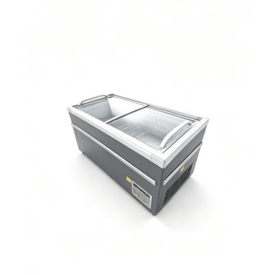 China Slide Door Auto Defrost Combined Display Chest Freezer for sale