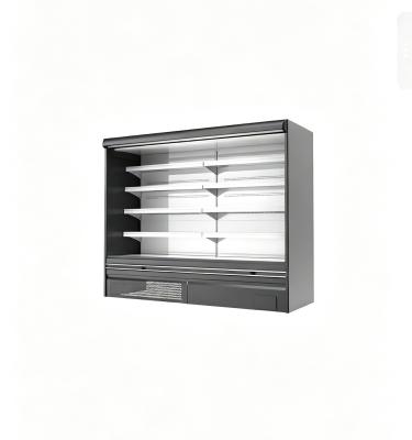 China Front Open Air Curtain Display Cooler for sale