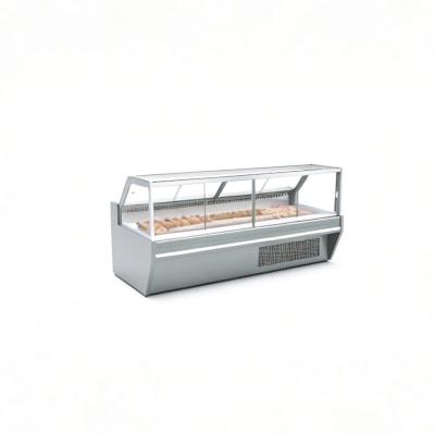 China Commercial Right Angle Deli Display Chiller for sale