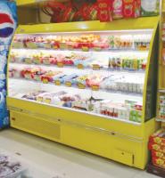 China Half Height Glass Door Refrigerated Display Cabinet for sale