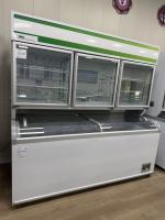 China Commercial Combined Refrigerated Display Cabinet with Dual Temperature Controllers and Food-Grade Stainless Steel Liner for sale
