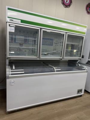 China Commercial Combined Refrigerated Display Cabinet with Dual Temperature Controllers and Food-Grade Stainless Steel Liner for sale