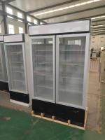 China Auto-defrost Upright Display Freezer Ideal for Food Or Ice Cream Storage Temperature Range Minus 18 to Minus 22 Degrees Celsius for sale