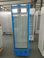 China Refrigerated Display Cabinet Glass Door Display Refrigerator Stainless Steel Exterior Material Providing Cooling and Easy Product Access for sale