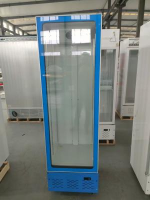 China Refrigerated Display Cabinet Glass Door Display Refrigerator Stainless Steel Exterior Material Providing Cooling and Easy Product Access for sale