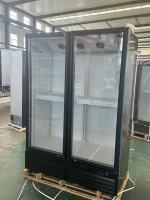 China 1050×660×2020 W X D X H Upright Display Refrigerator Featuring LED Interior Lighting and Glass Door Suitable for Retail for sale