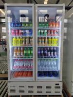 China Automatic Defrosting Upright Display Refrigerator Featuring LED Interior Lighting and LED Display Offering Energy Cooling for sale