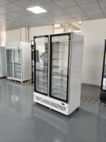 China Cyclopentane Foaming Agent Upright Display Refrigerator Including LED Interior Lighting for Optimal Product Presentation for sale