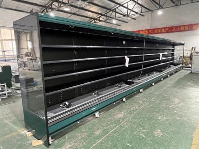 China Forced Air Cooling Open Display Chiller Incorporating Goods Shelves and Dynamic Air Cooling Built-in System for Cooling for sale