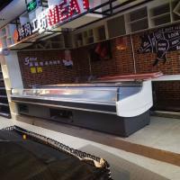 China Temperature Range -2°C To 8°C Refrigerated Meat Display Case Featuring LED Interior Lighting Ideal For Retail And Commercial for sale